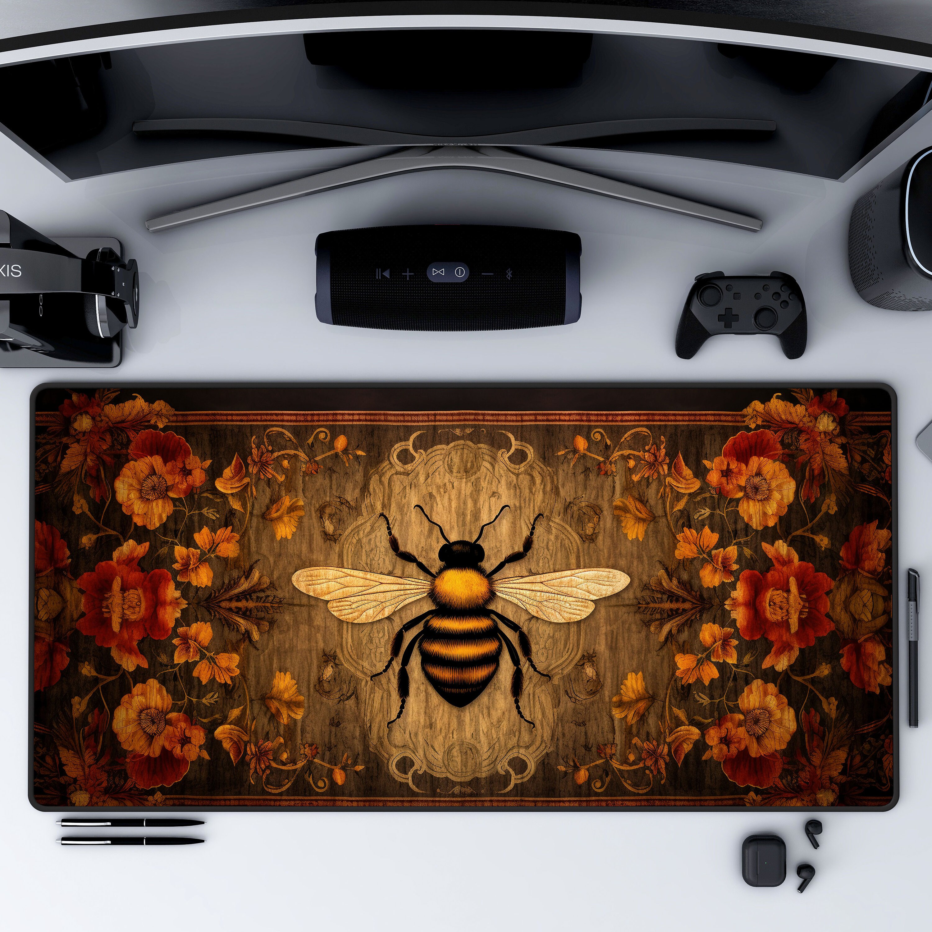 Persian Rug Desk Mat, Persian Rug Mouse Pad, Xxl Mousepad Oriental ...