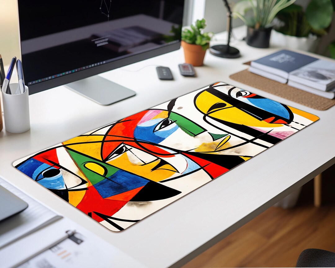 Art Desk Mat, Colorful Desk Mat, Aesthetic Deskmat, Gaming Desk Mat ...