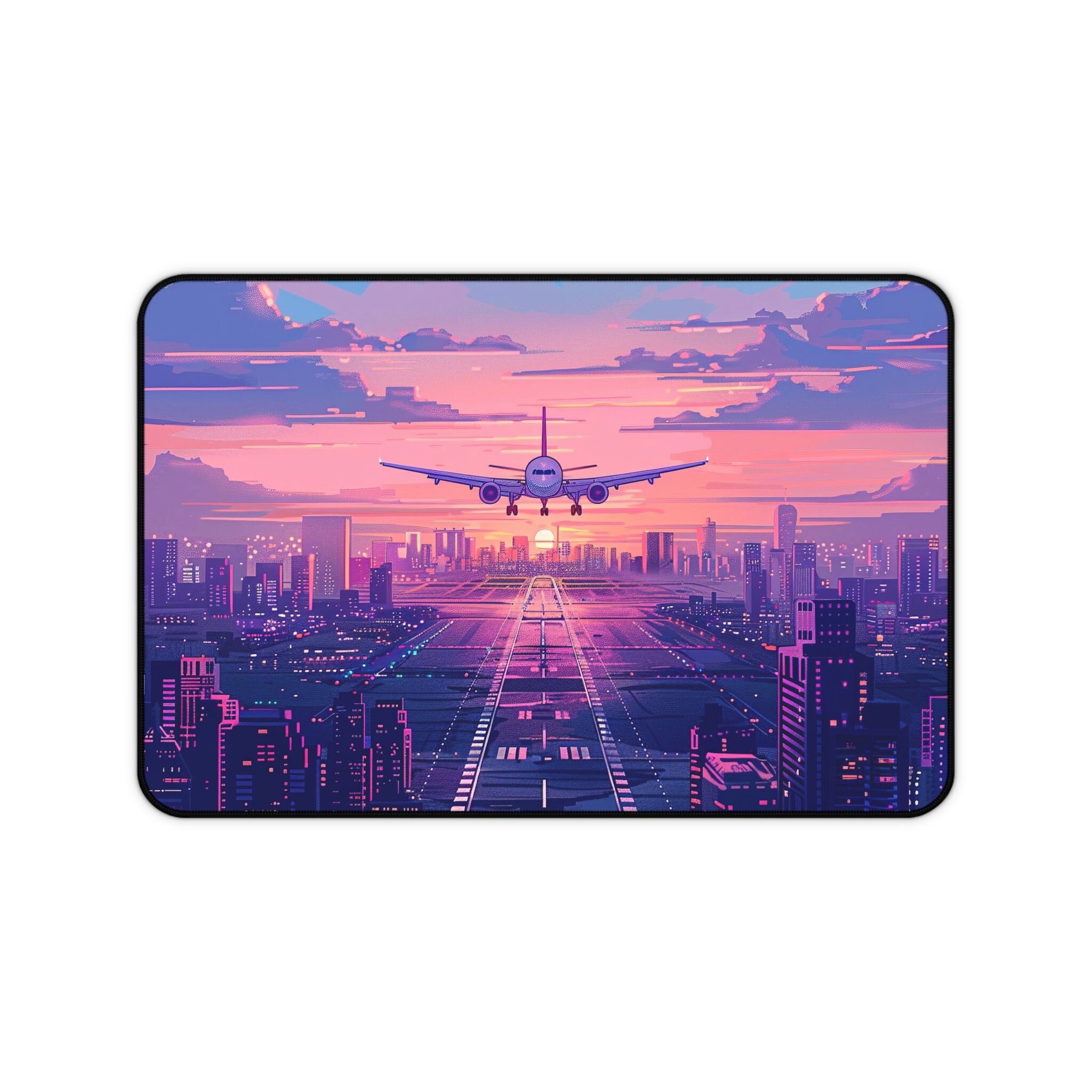 Aviation Desk Mat Lofi Airplane Anime Mouse Pad, Extended Mouse Pad ...