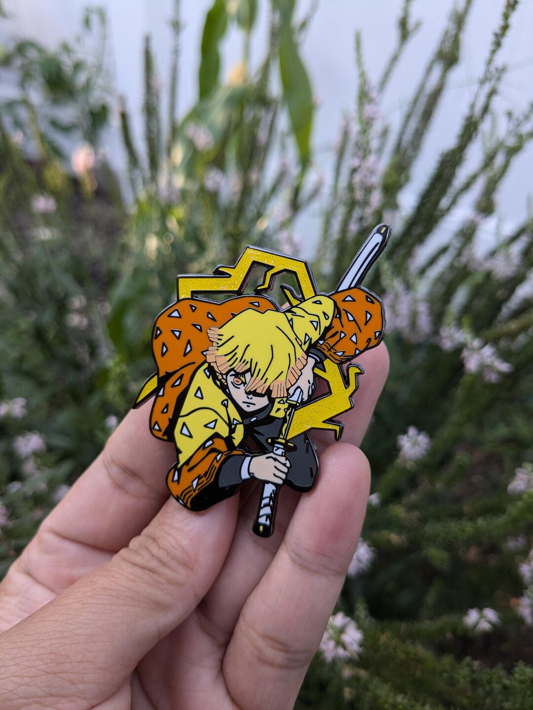 Anime Enamel Pin, Zenitsu Pin, Gifts for Demon Slayer Fans - Etsy