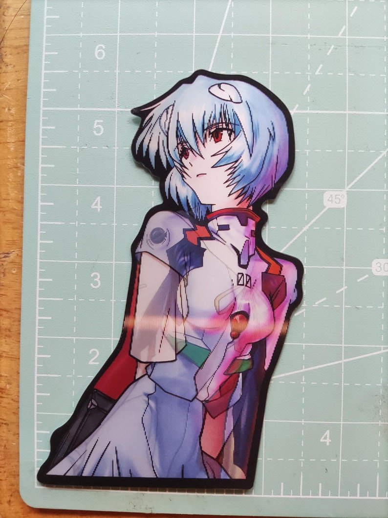 Motion Anime Sticker, Rei Sticker, Unit-00 Sticker, Evangelion Car ...