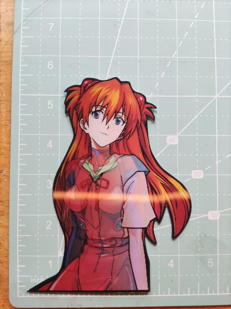 Motion Anime Sticker, Asuka Sticker, Unit-02 Sticker, Evangelion Car ...