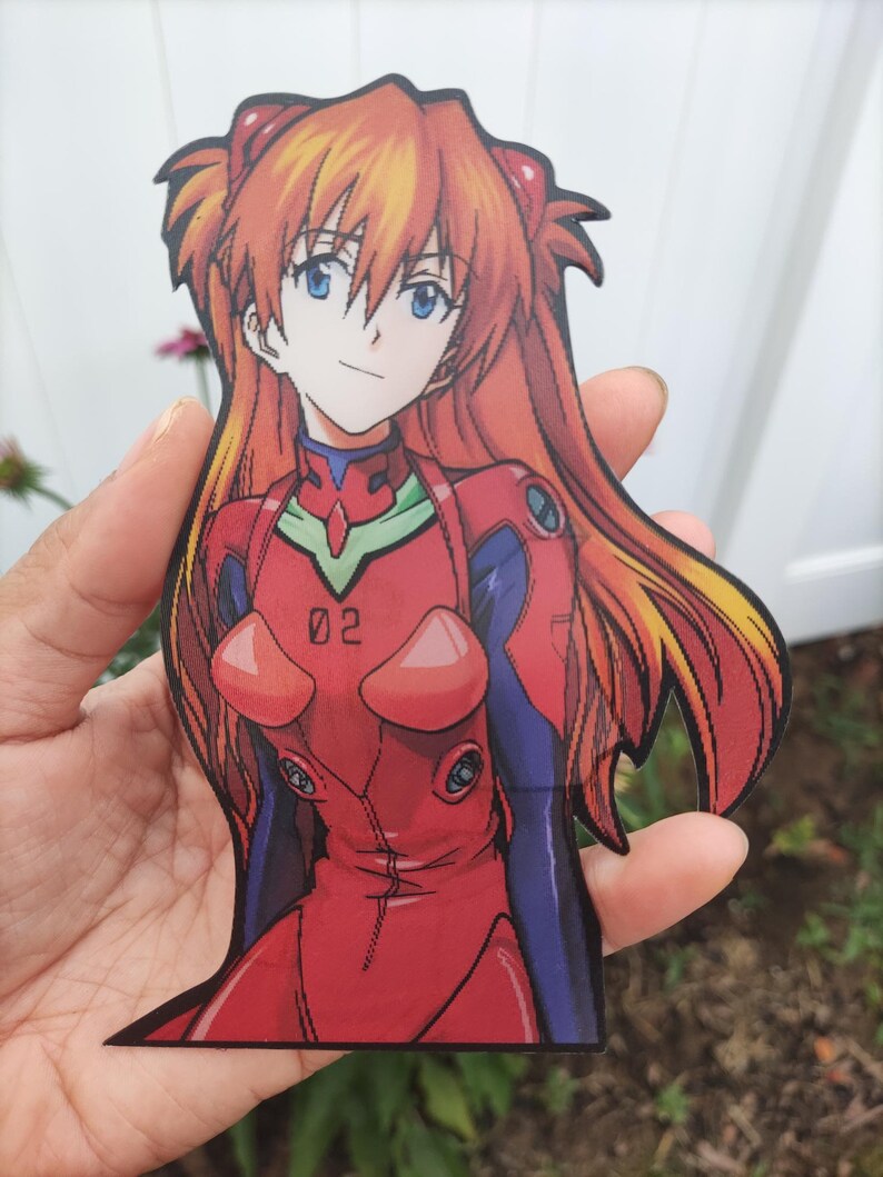 Motion Anime Sticker, Asuka Sticker, Unit-02 Sticker, Evangelion Car ...