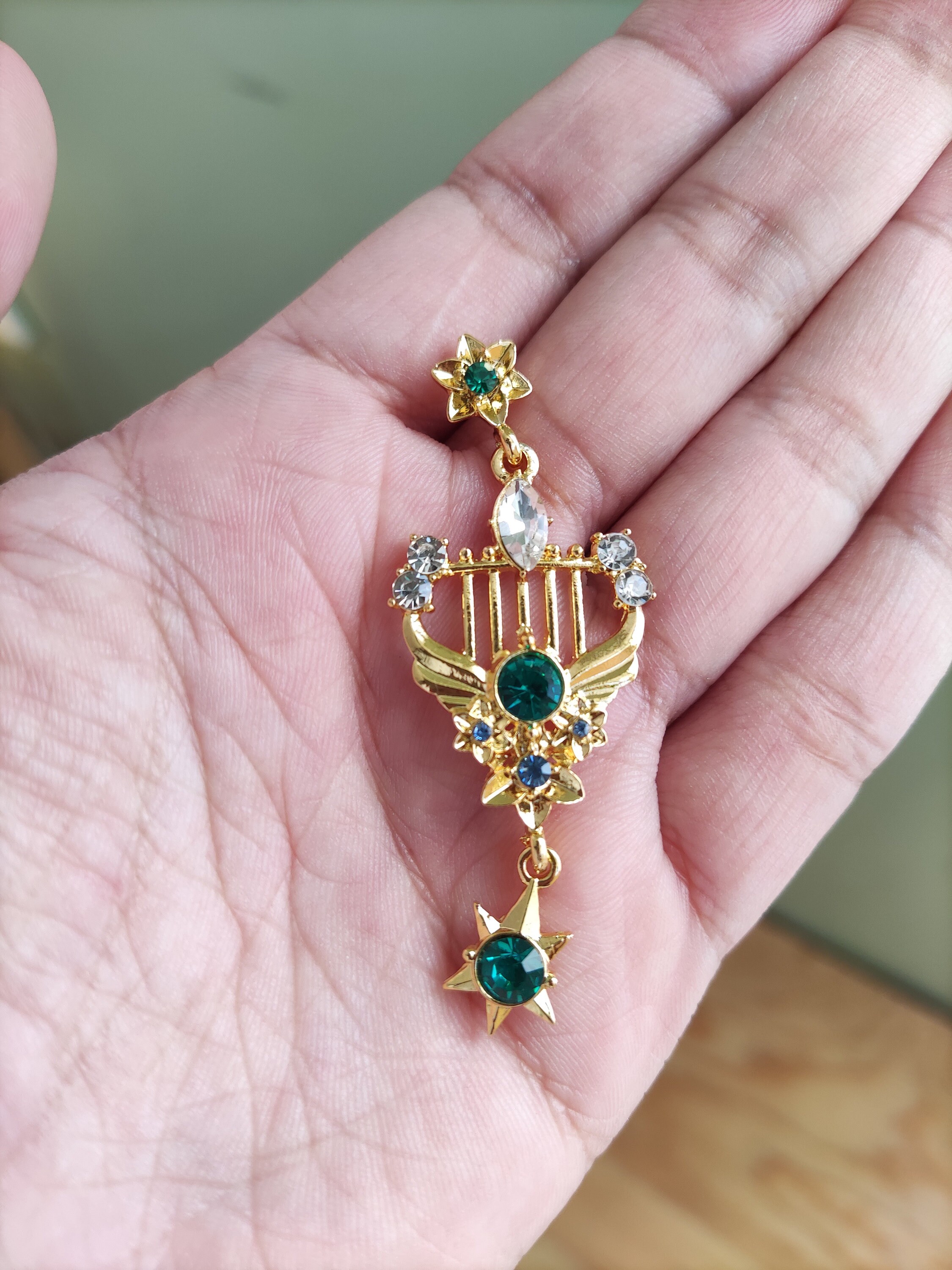 Venti Inspired Earrings, Genshin Earrings, Windborne Bard Character ...