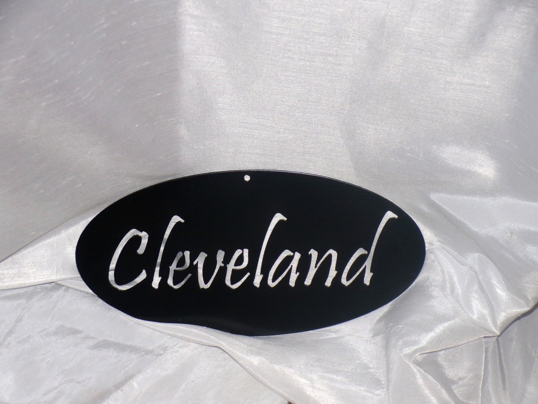 Cleveland Oval Sign - Etsy