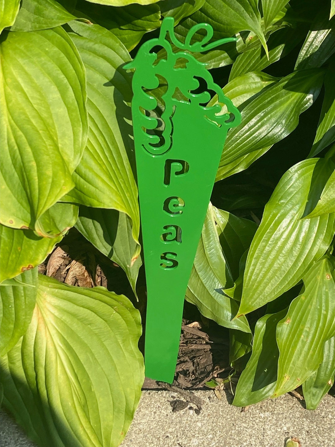 Peas Garden Stake - Etsy