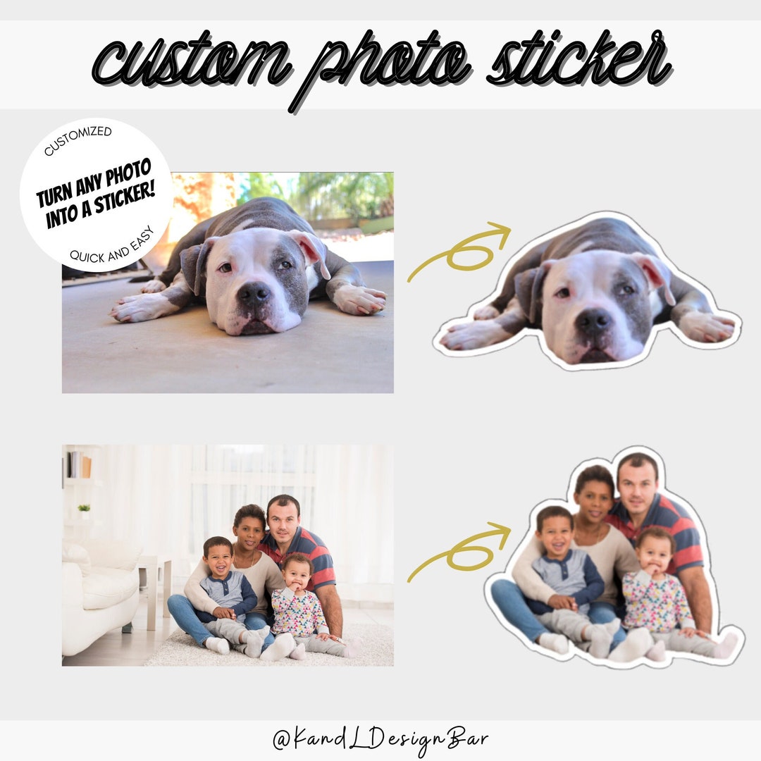 Custom Photo Sticker Decal Photo Personalized Sticker Custom Gift ...