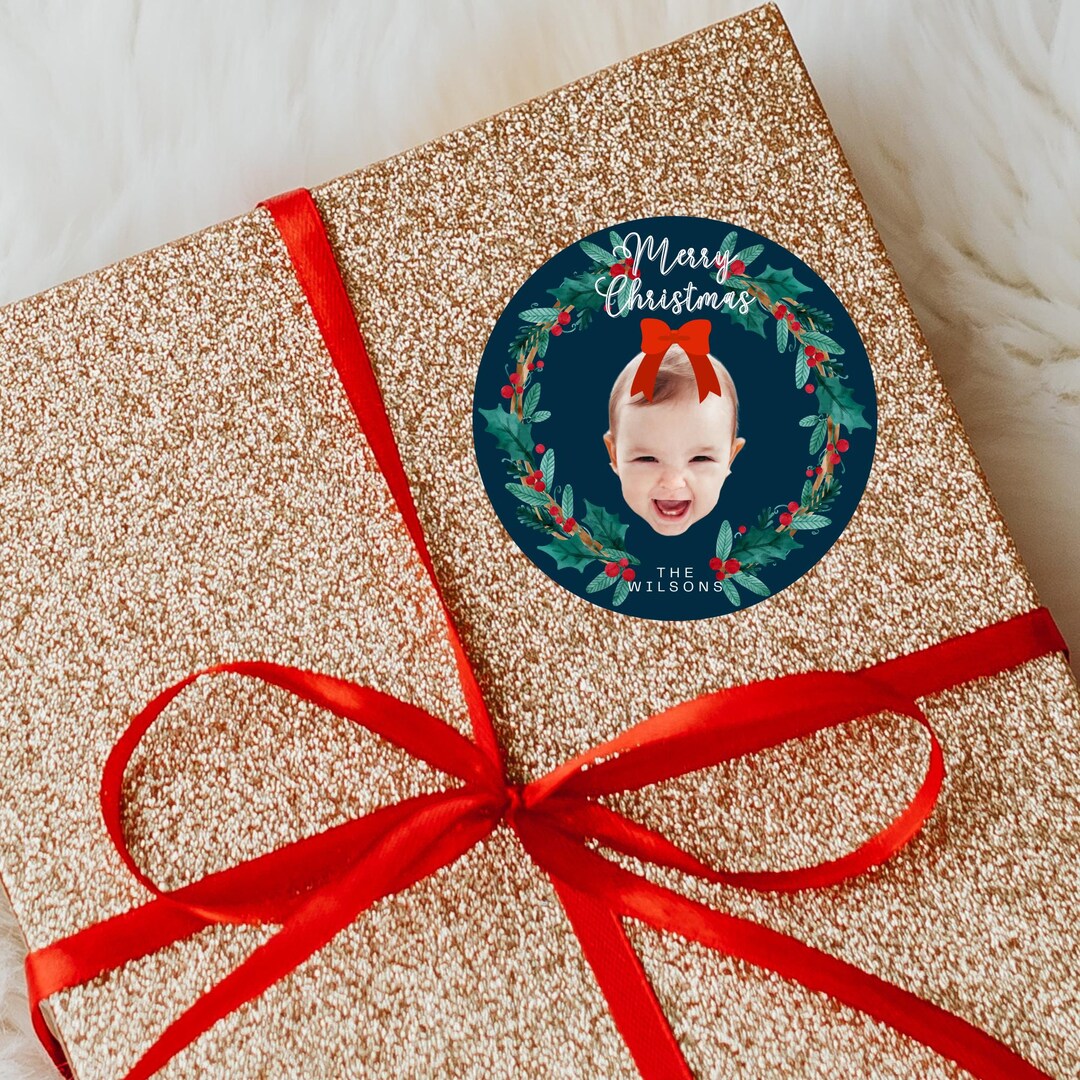 Personalized Christmas Stickers Custom Christmas Face Stickers ...