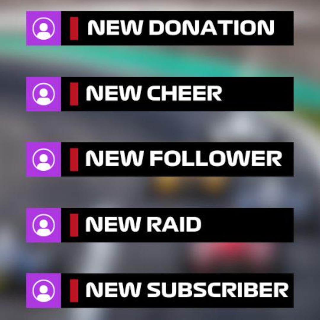 Ferrari F1 Fastest Lap Twitch Alerts - Set of 5 Static Designs for ...