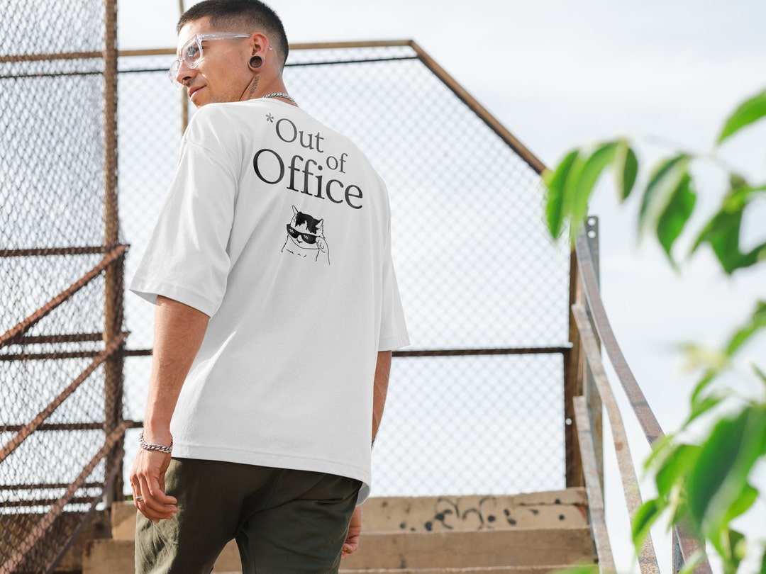 Out of Office Meme Cat Unisex Heavy Cotton Tee | Available in White ...