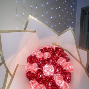 Handmade Bouquet of 30 Roses. - Etsy