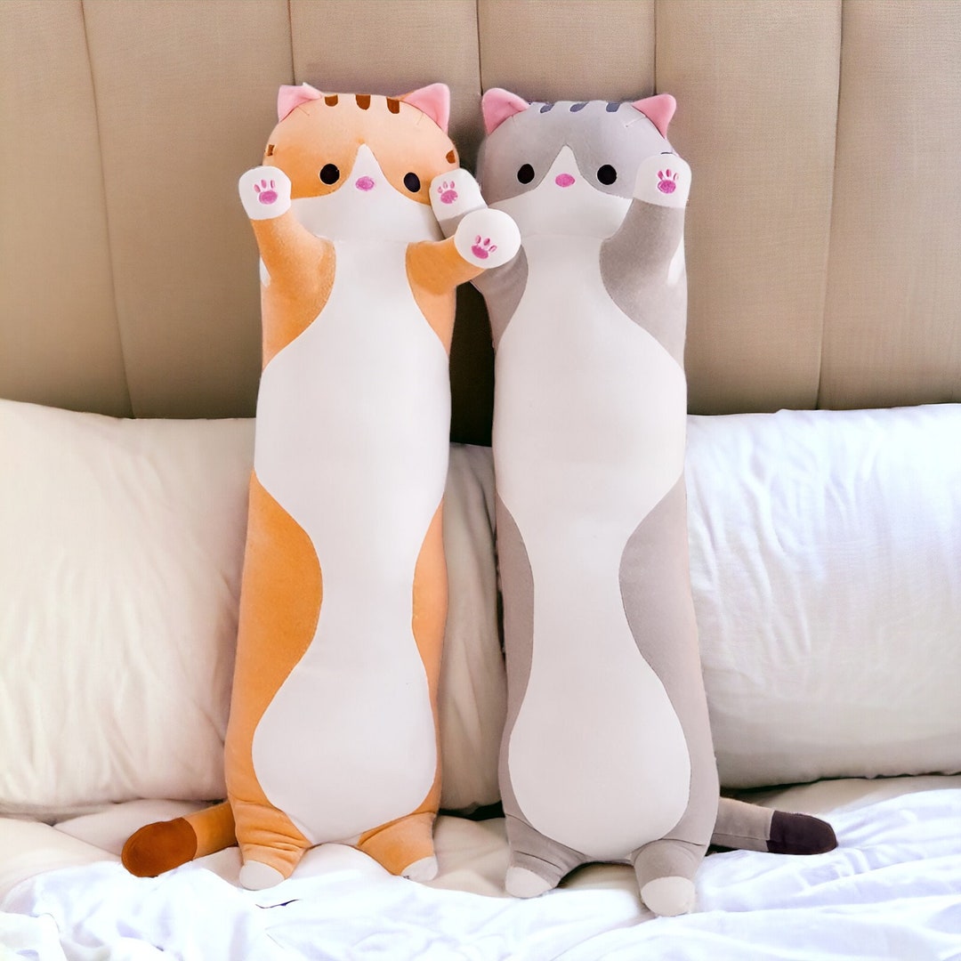 Cute Cat Plushie Cushion , Cat Plush Toy Pillow , Cute Cat Toy Gift ...