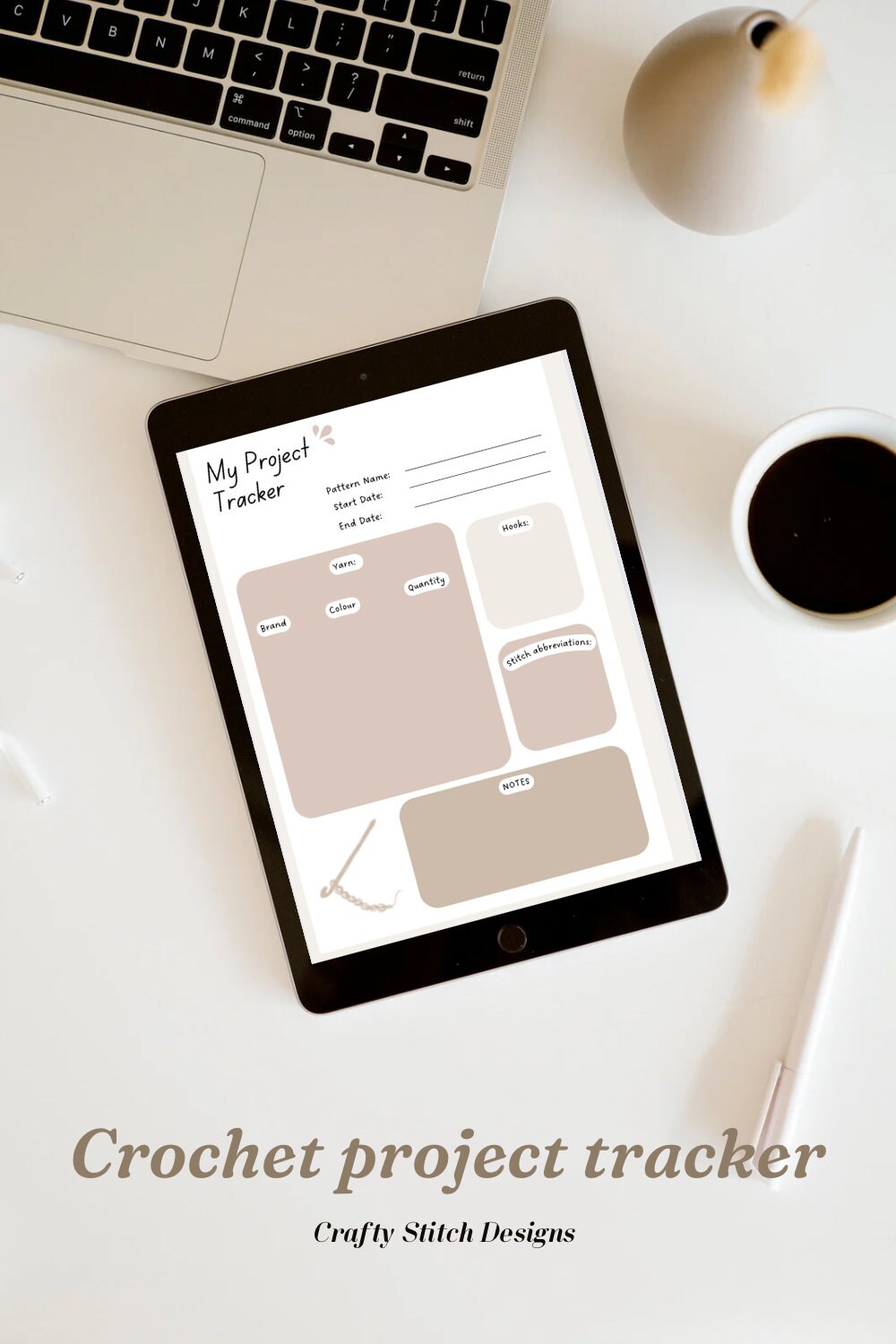 Printable Crochet Project Planner Organiser for Crochet Patterns - Etsy