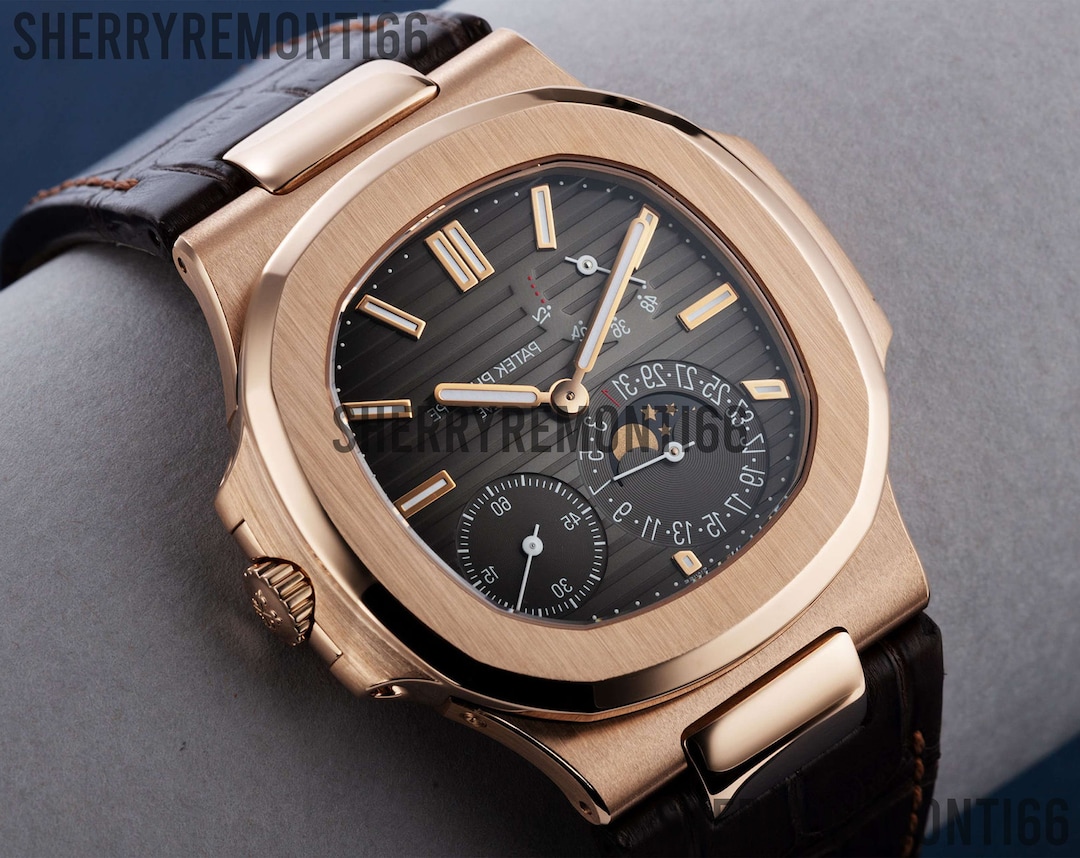 Patek Philippe Nautilus Chocolate Dial Rosegold 40mm , Stainless Steel ...