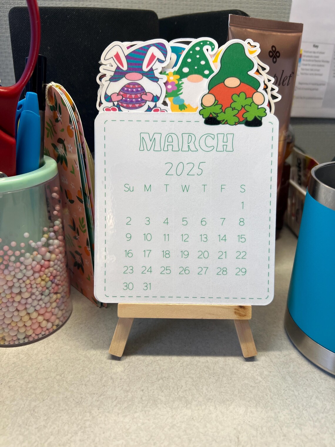 Gnome Desk Calendar - Etsy
