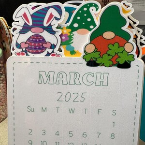 Gnome Desk Calendar - Etsy