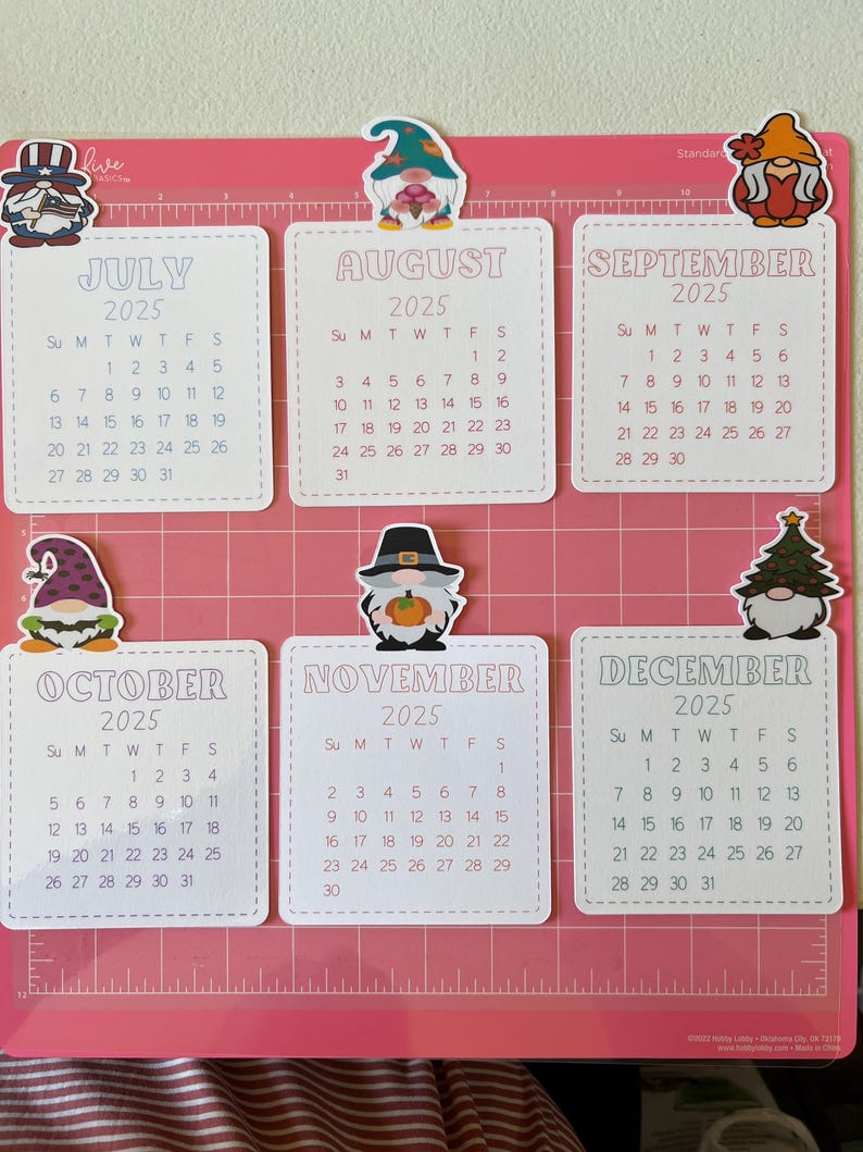 Gnome Desk Calendar - Etsy