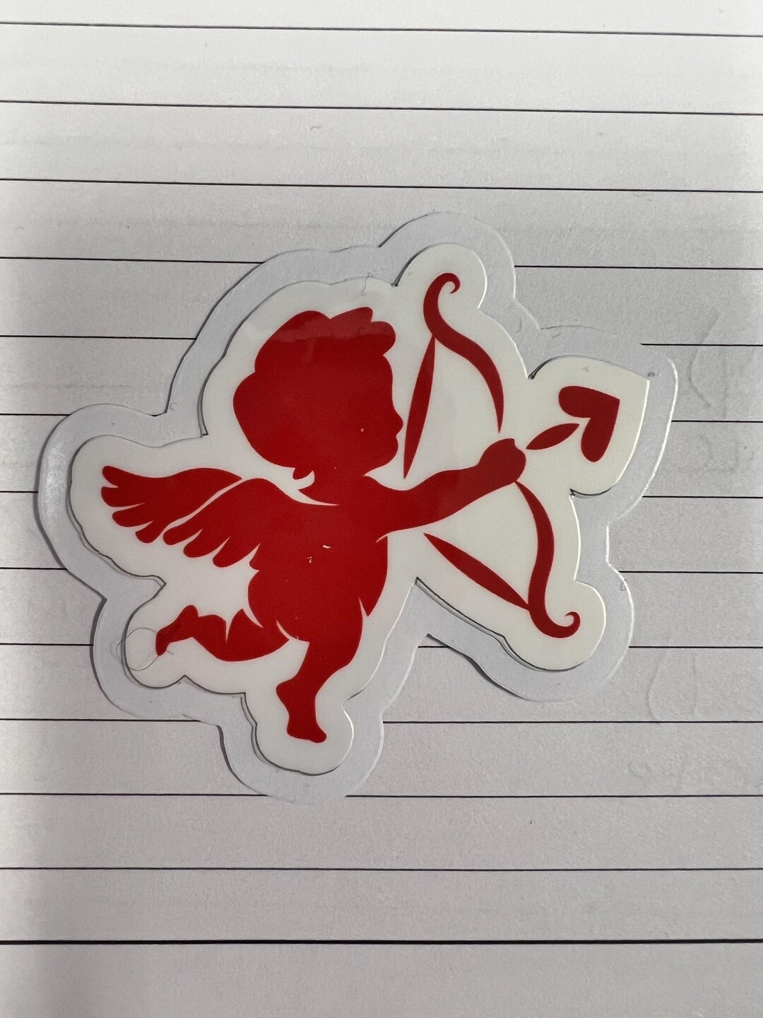 Red Cupid Sticker laminated and Easy Peel 2.0 X 2.0 Inch - Etsy