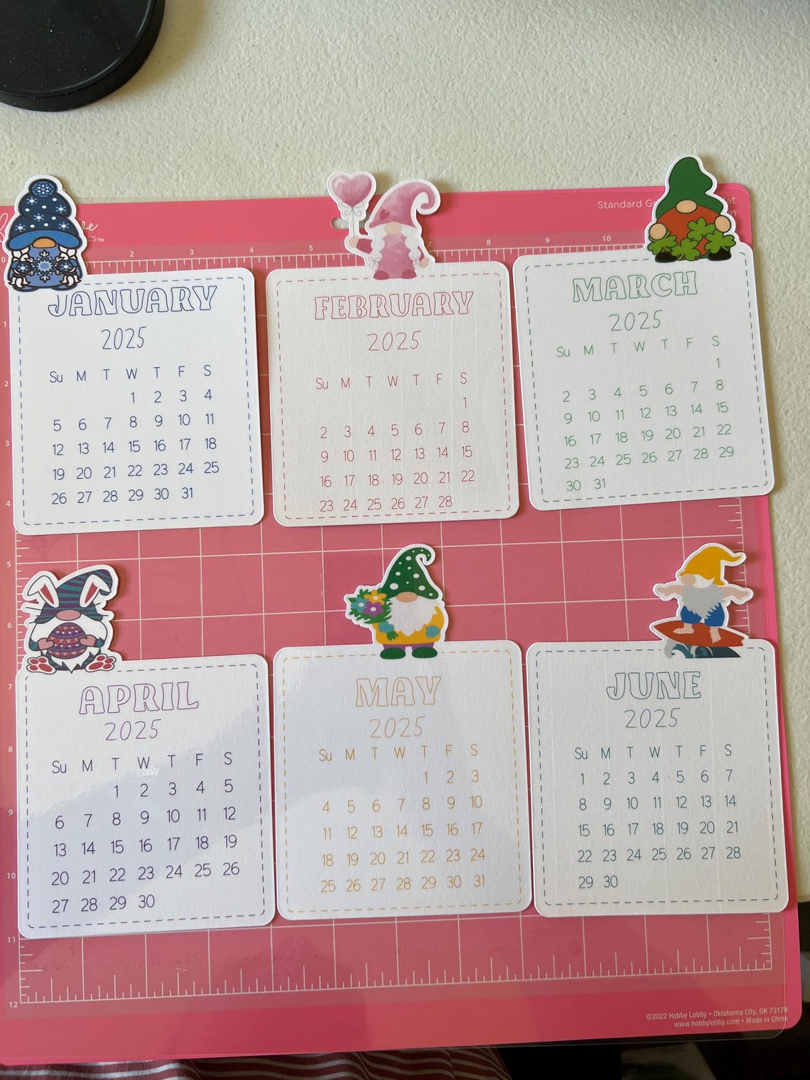 Gnome Desk Calendar - Etsy