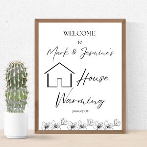 Housewarming Party Welcome Sign, New Home Party, New House Party Sign ...