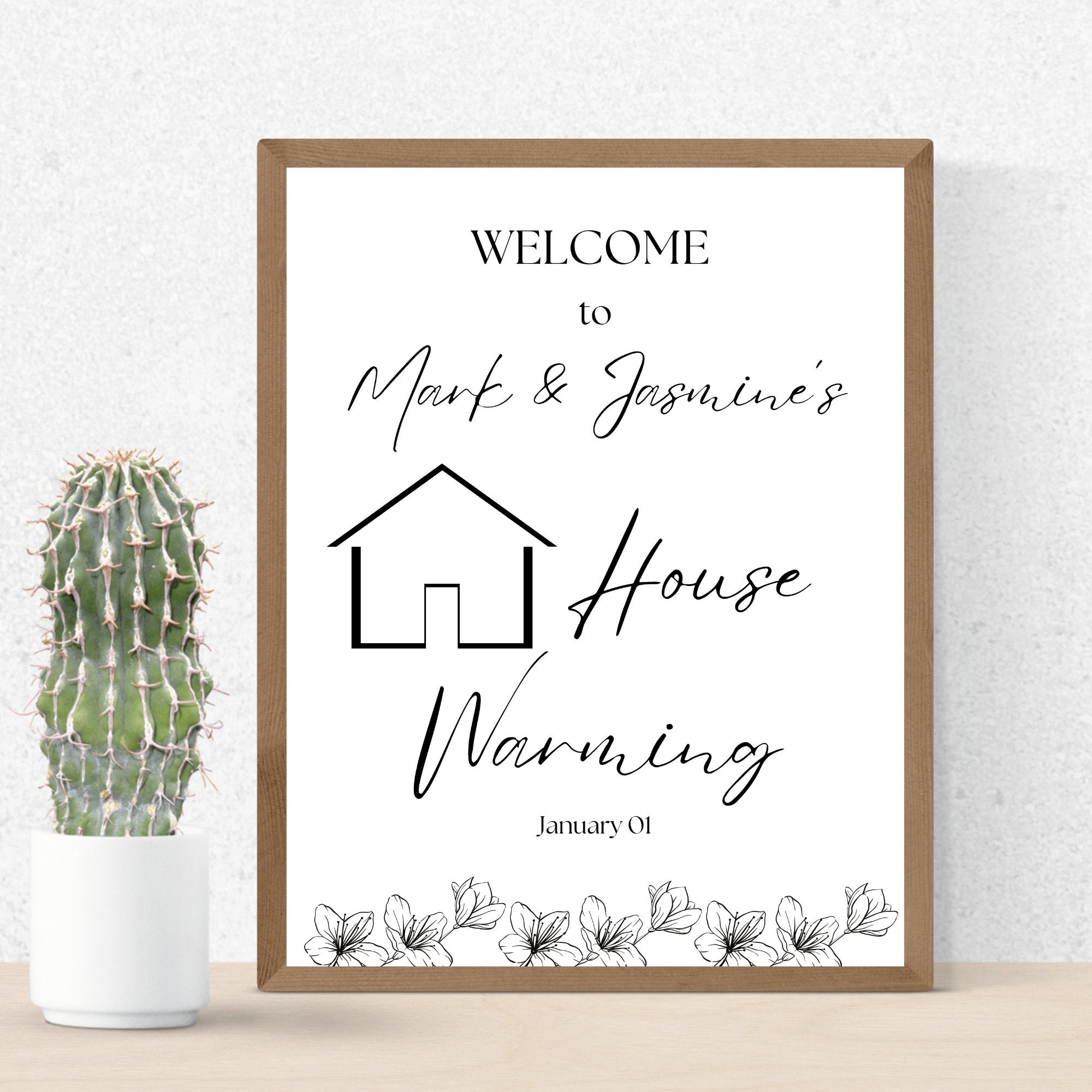 Housewarming Party Welcome Sign, New Home Party, New House Party Sign ...