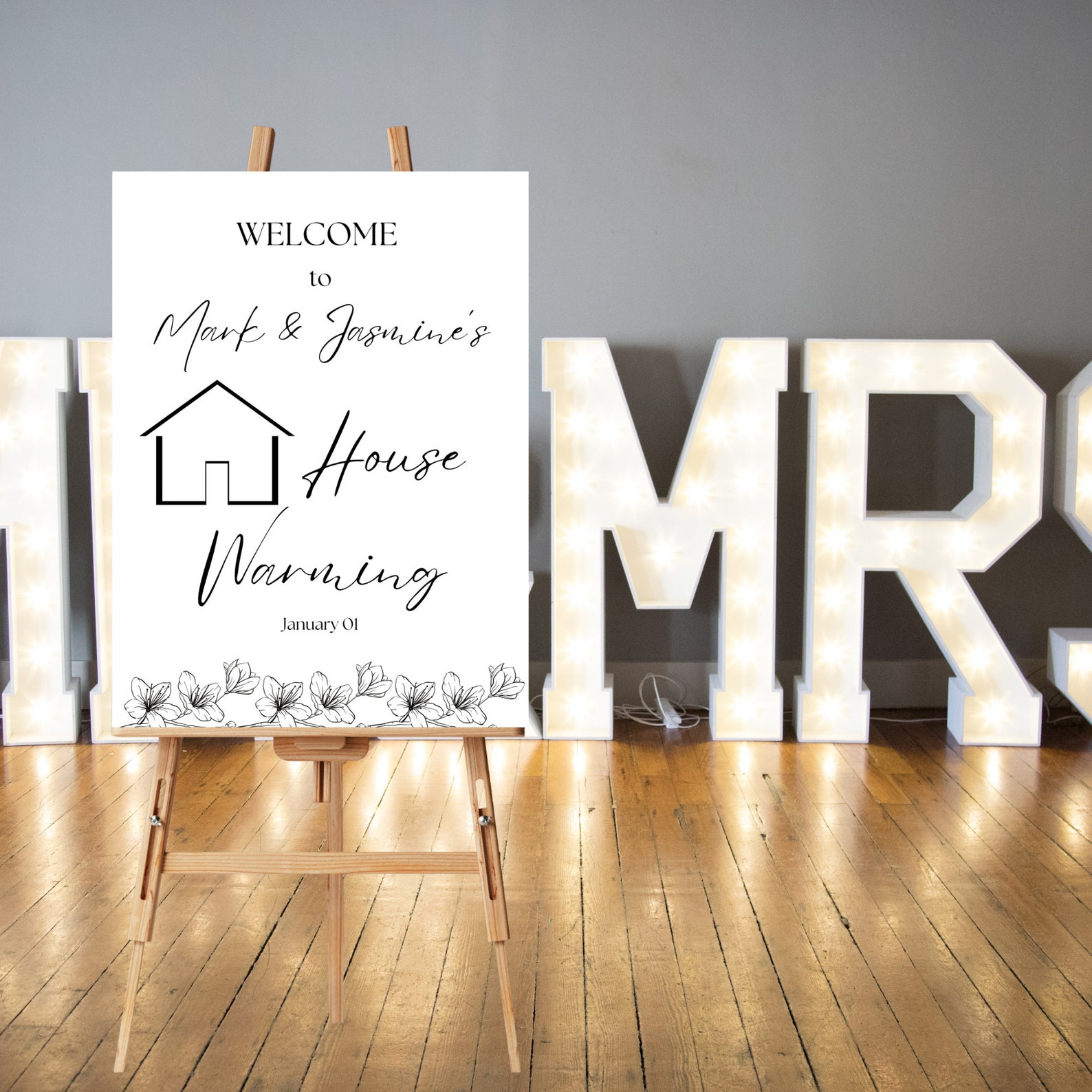 Housewarming Party Welcome Sign, New Home Party, New House Party Sign ...