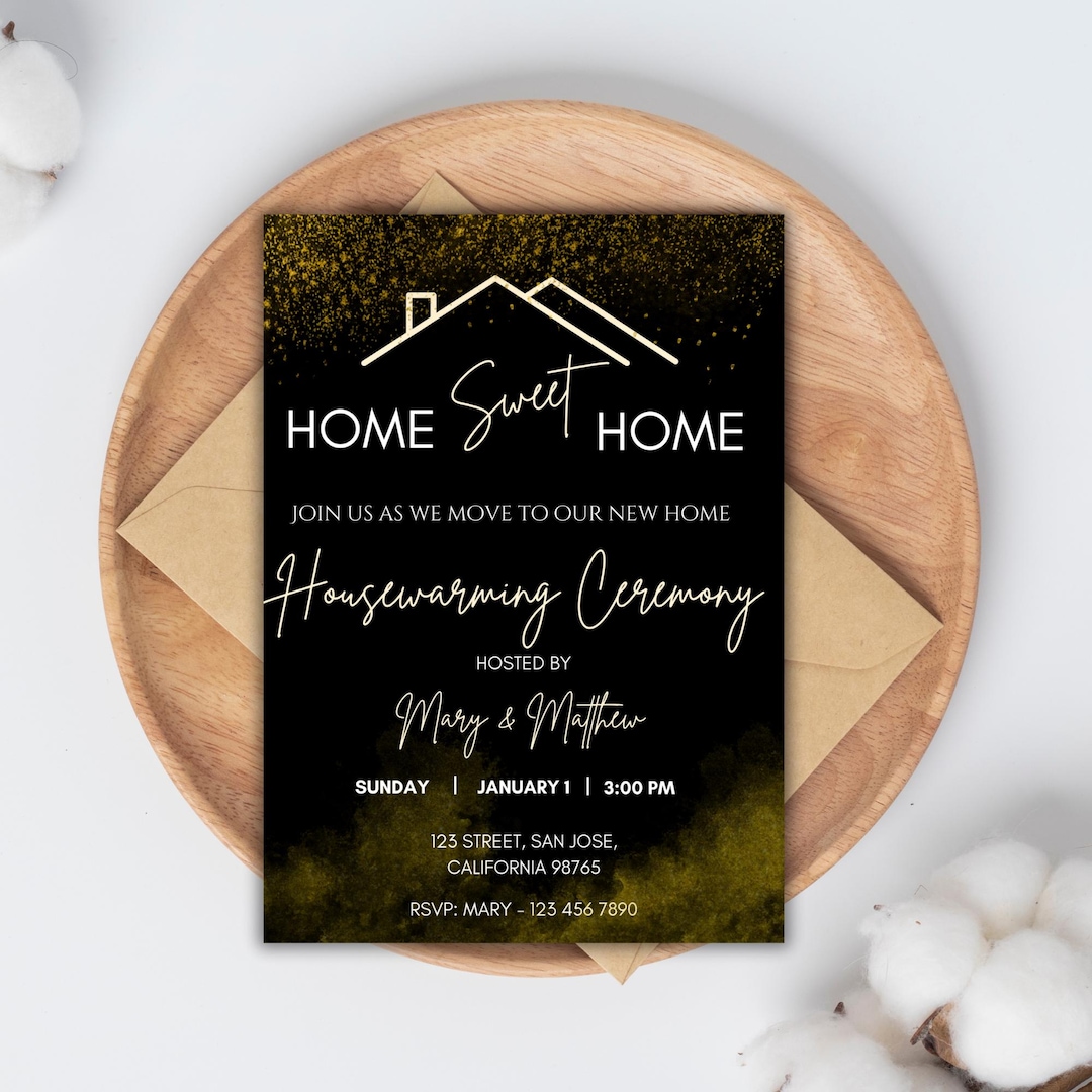 House Warming Invitation | Minimalist Housewarming Invite ...