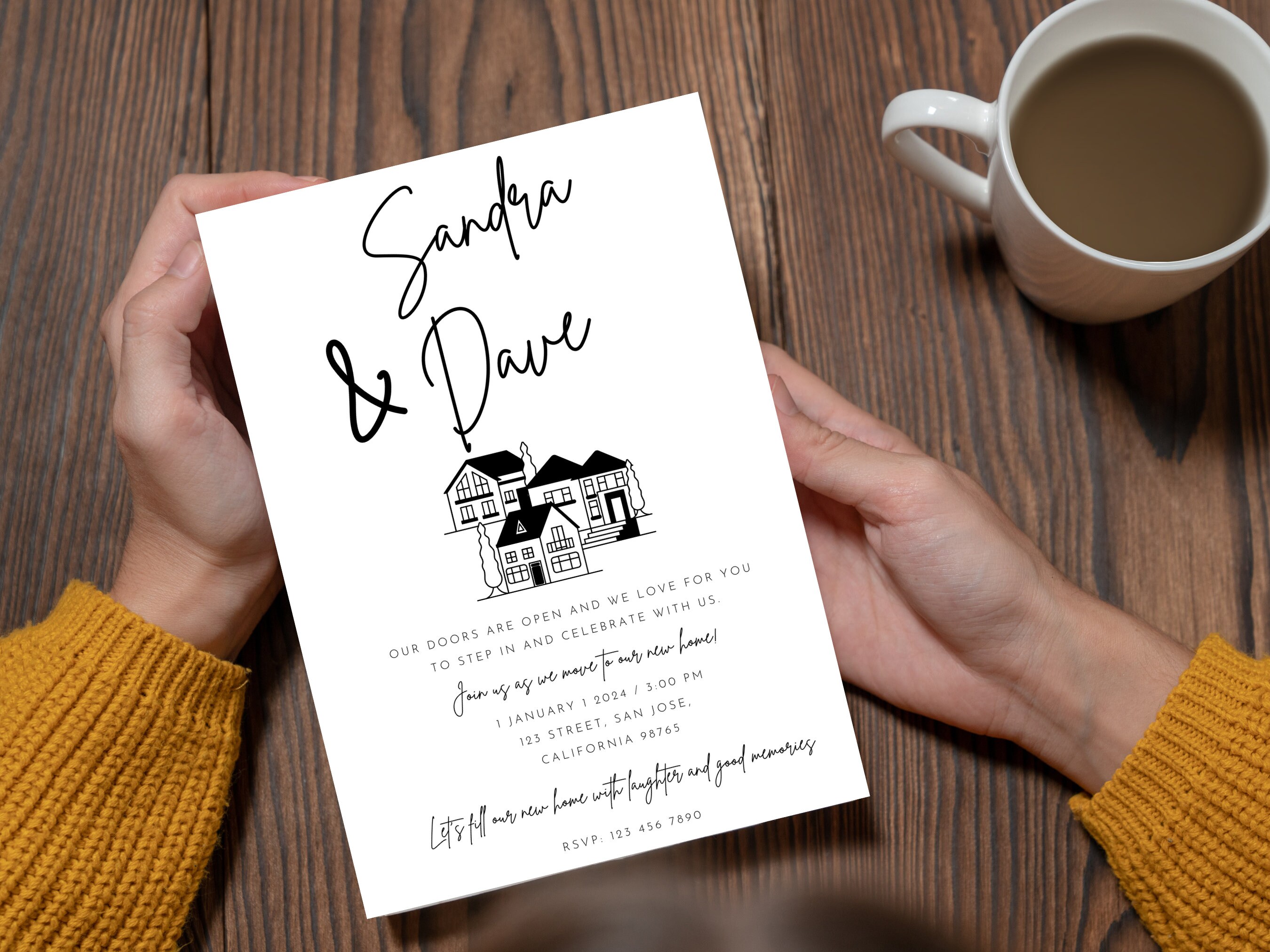 Editable House Warming Invitation, House Warming Party, Modern ...