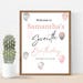 Pink & Silver 7th Birthday Welcome Sign Template (digital Download) - Etsy