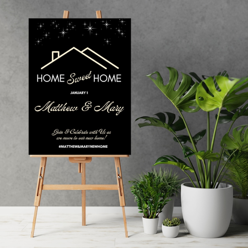 Housewarming Party Welcome Sign, New Home Party, New House Party Sign ...