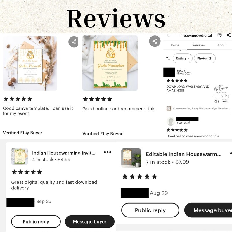 Custom Griha Pravesh Invitation, Indian New Home Ceremony, Lord Ganesha ...