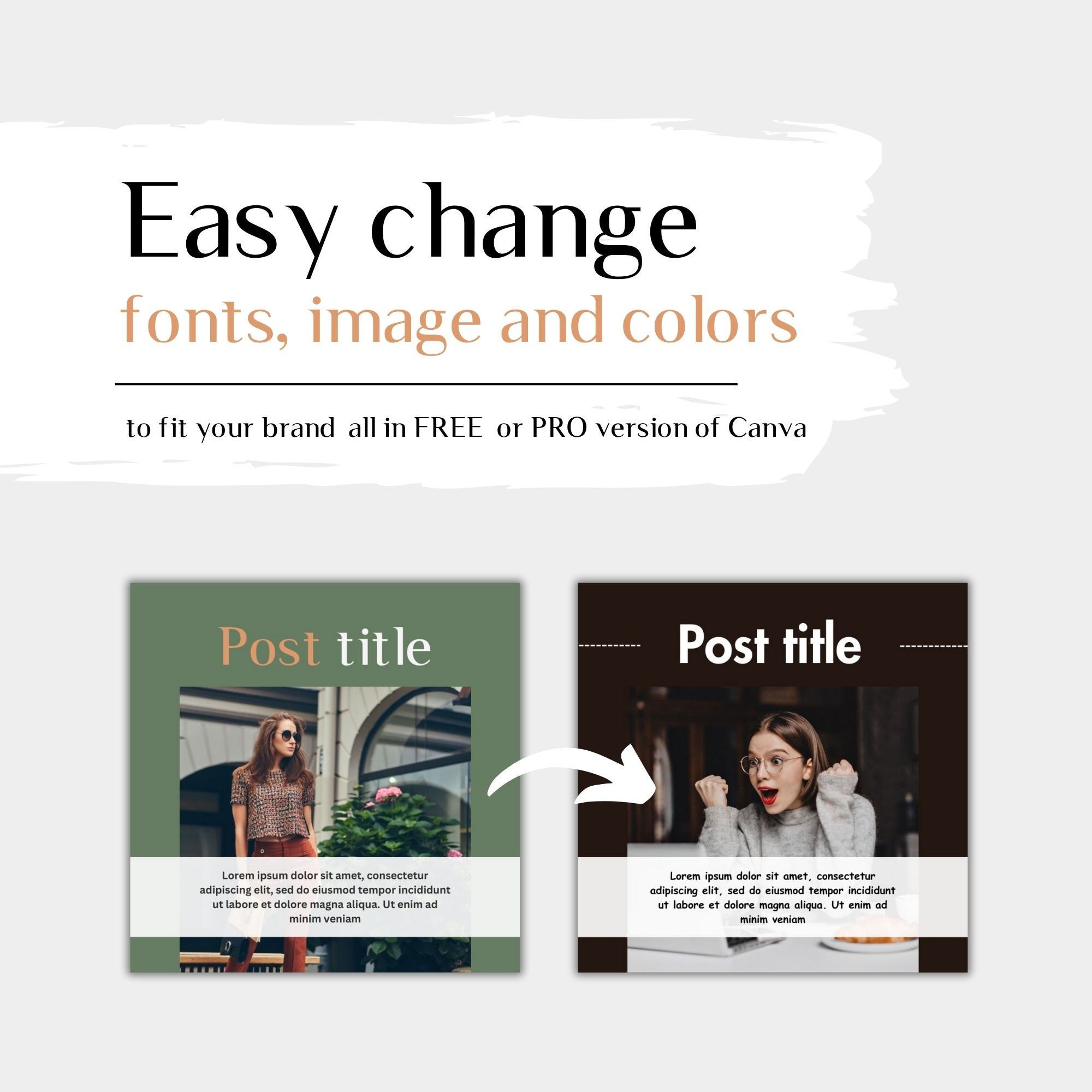 50 Green Instagram Templates for Vibrant Social Media Presence - Etsy