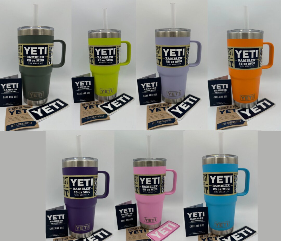 YETI Rambler 25oz. W/straw Pick a Color Rare & Limited Edition CUSTOM ...