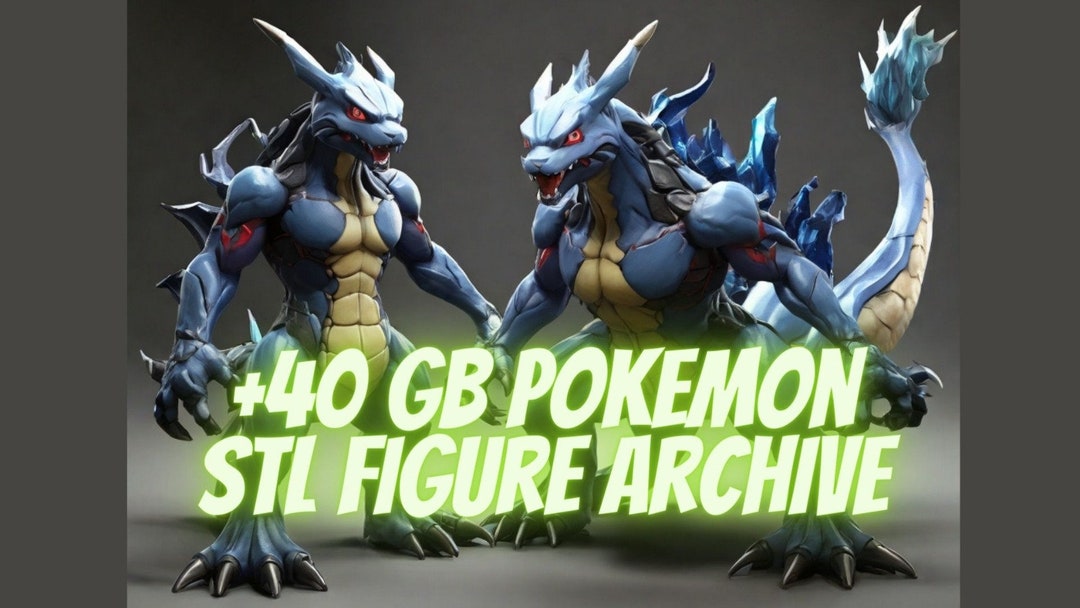 Pokemon 3d Figure Stl Archive , +40gb , Pokemon Stl Pack , Monsters Stl Pack - Etsy