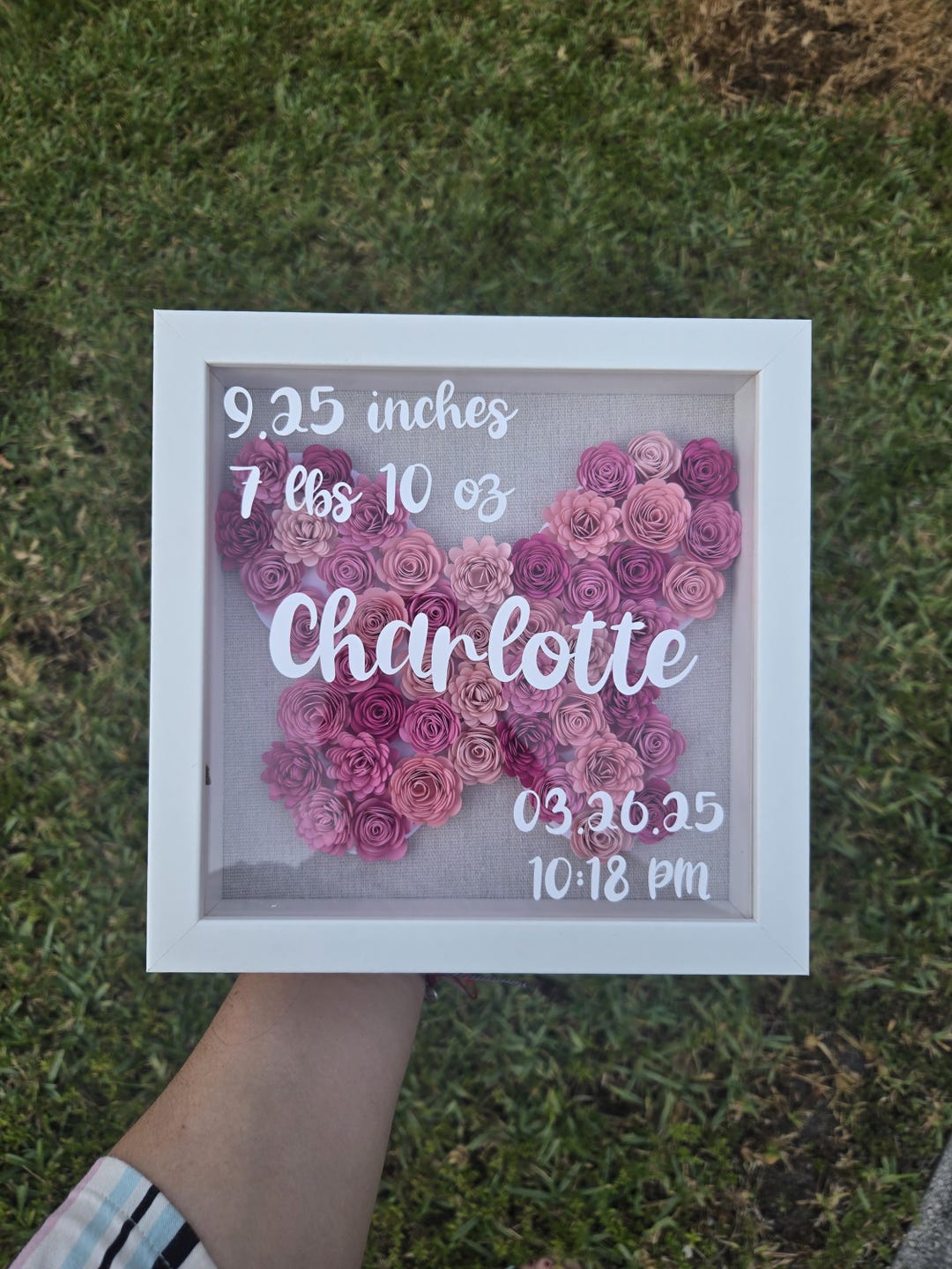 Customized Baby Shadow Box - Etsy