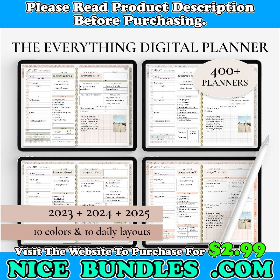 2024-2025 Digital Planner, Goodnotes Planner, iPad Planner, Daily ...