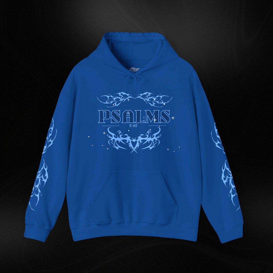Jesus Y2K Inspired Christian Hoodie Psalms 910 Graphic Unisex ...