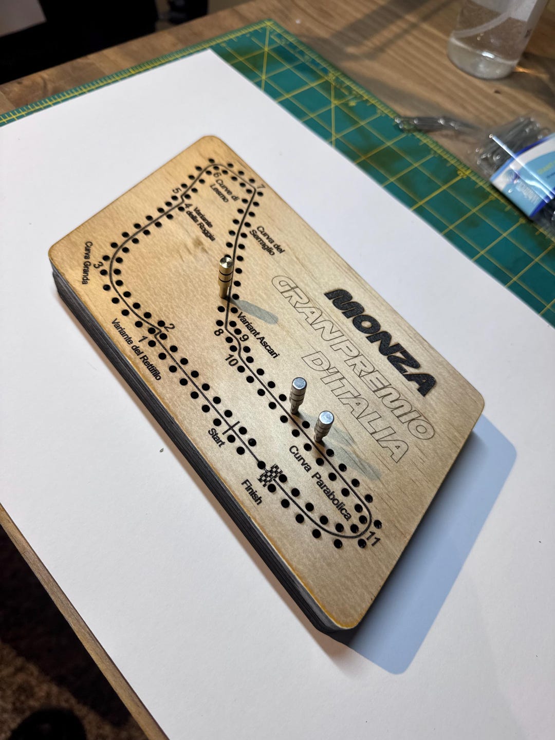 Formula 1 Cribbage Laser File - Monza - Etsy