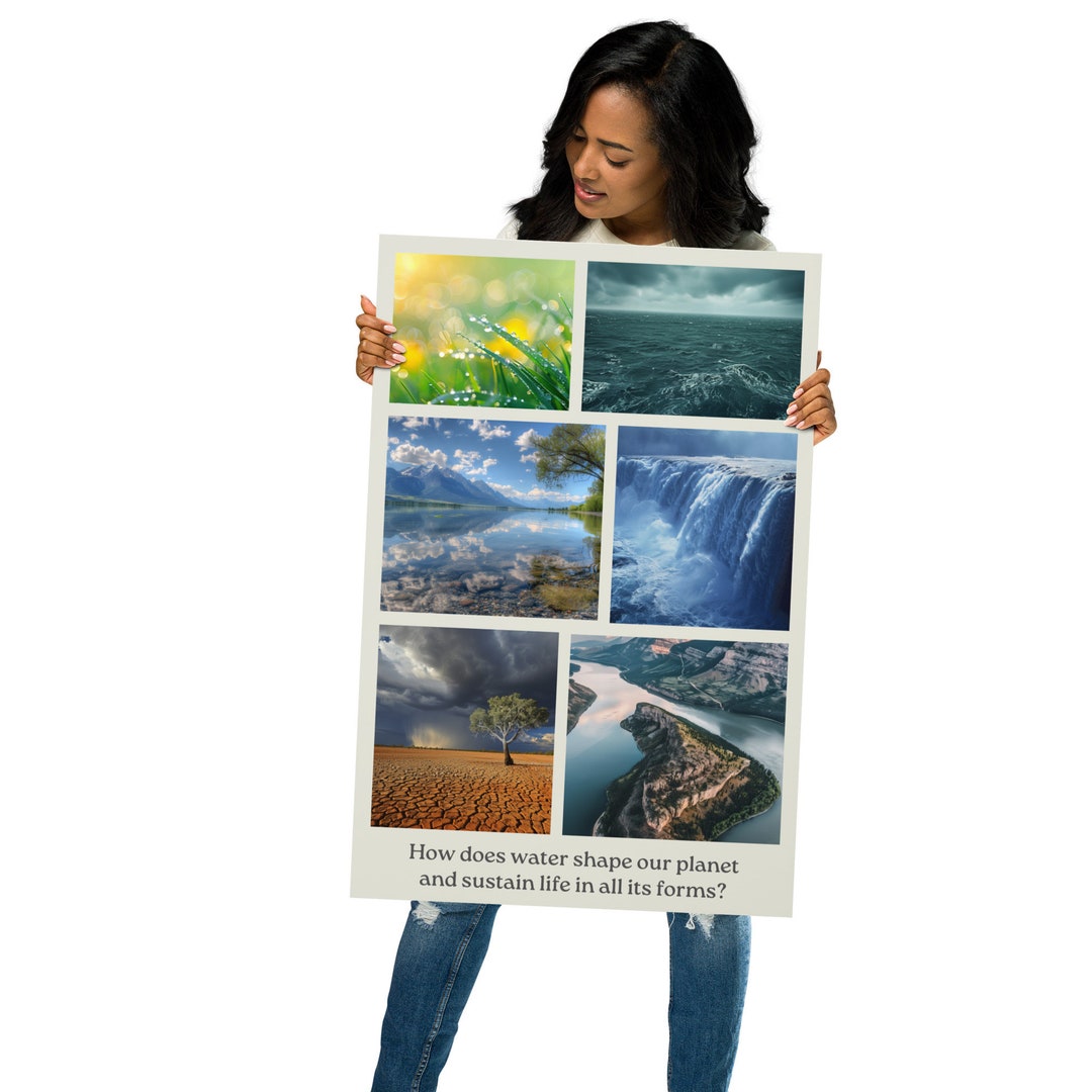 Water: the Lifeblood of Earth - Environmental Science Classroom Poster ...