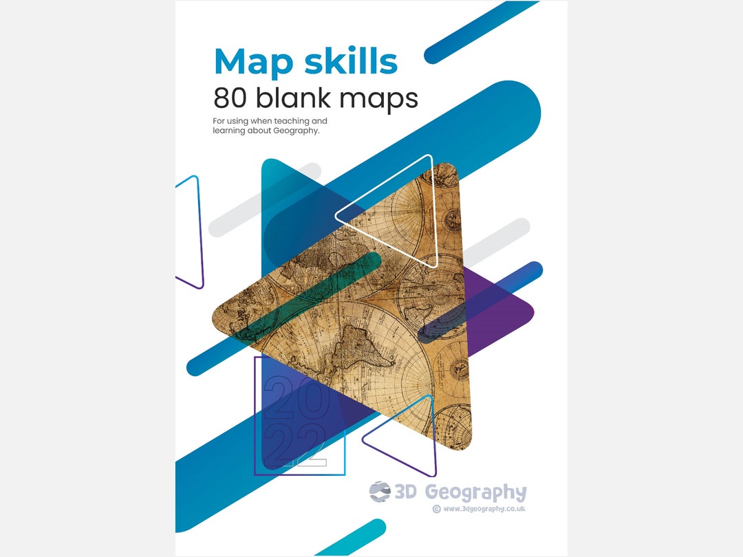 Map Skills Mastery With 80 Blank Maps: Essential Geography Resource for ...