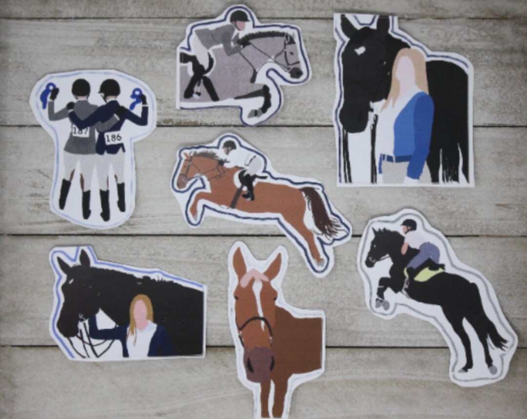 Equestrian Sticker Pack 1 - Etsy