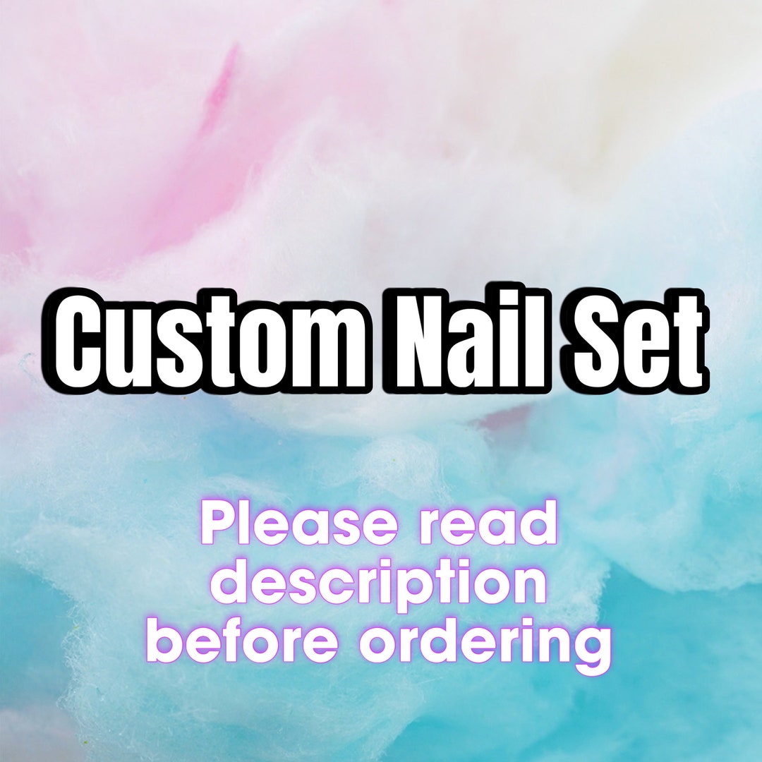 CUSTOM NAIL SET | Luxury Press on Nails | Press on Nails | Fake Nails ...