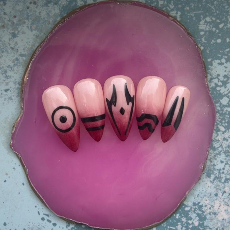 Sukuna Nails - Etsy
