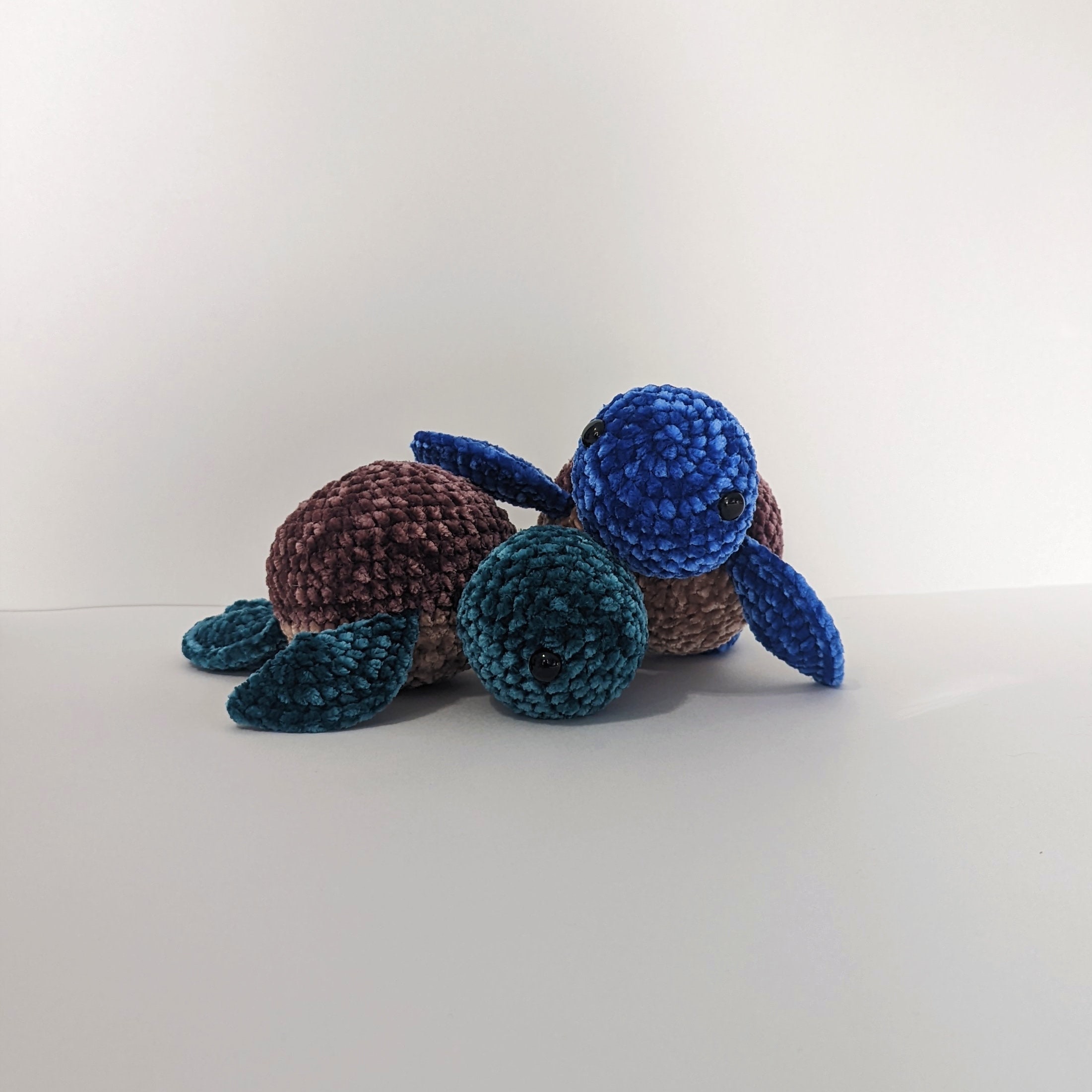 Fuzzy Turtle Crochet Plushie Green, Blue - Etsy