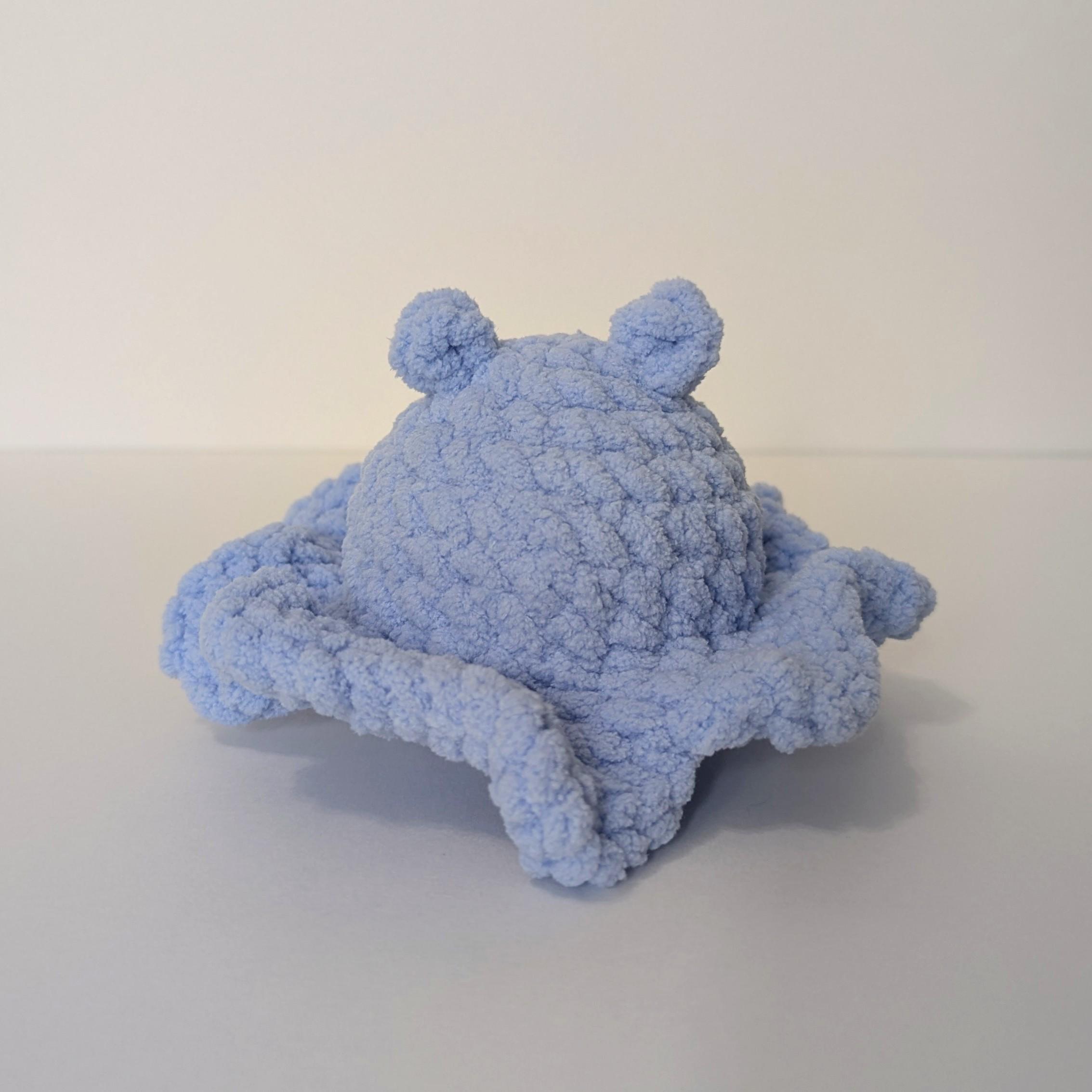 Fluffy Dumbo Octopus || Amethyst, Light Blue, Dark Blue, Light Pink ...