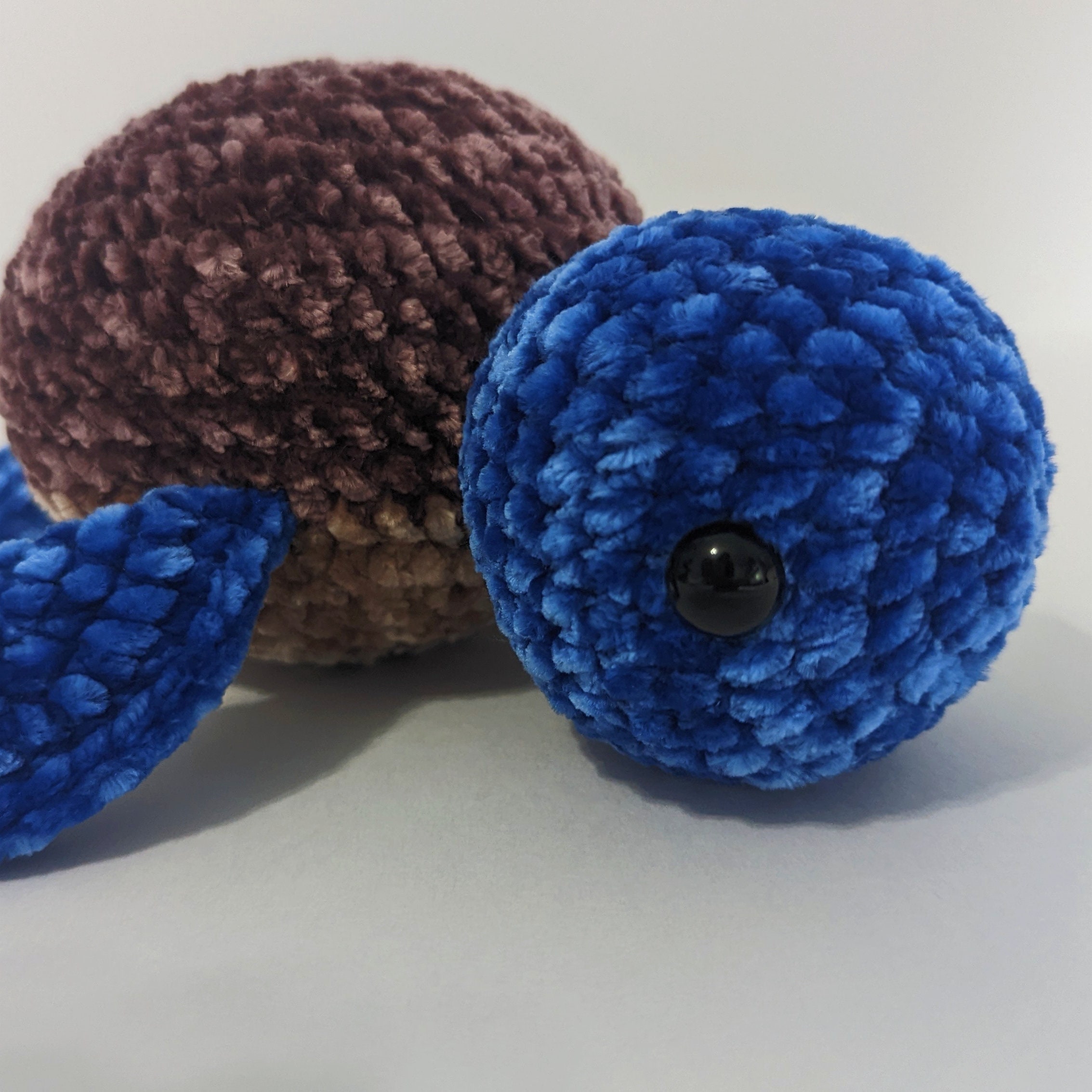 Fuzzy Turtle Crochet Plushie Green, Blue - Etsy