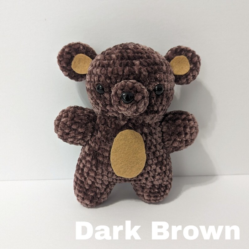 Fuzzy Bear Crochet Plushie - Etsy