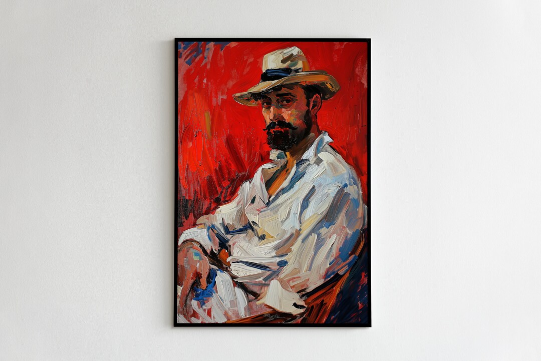The Red Man Painting | Henry Matisse Style, Wall Art Print, Home Decor ...