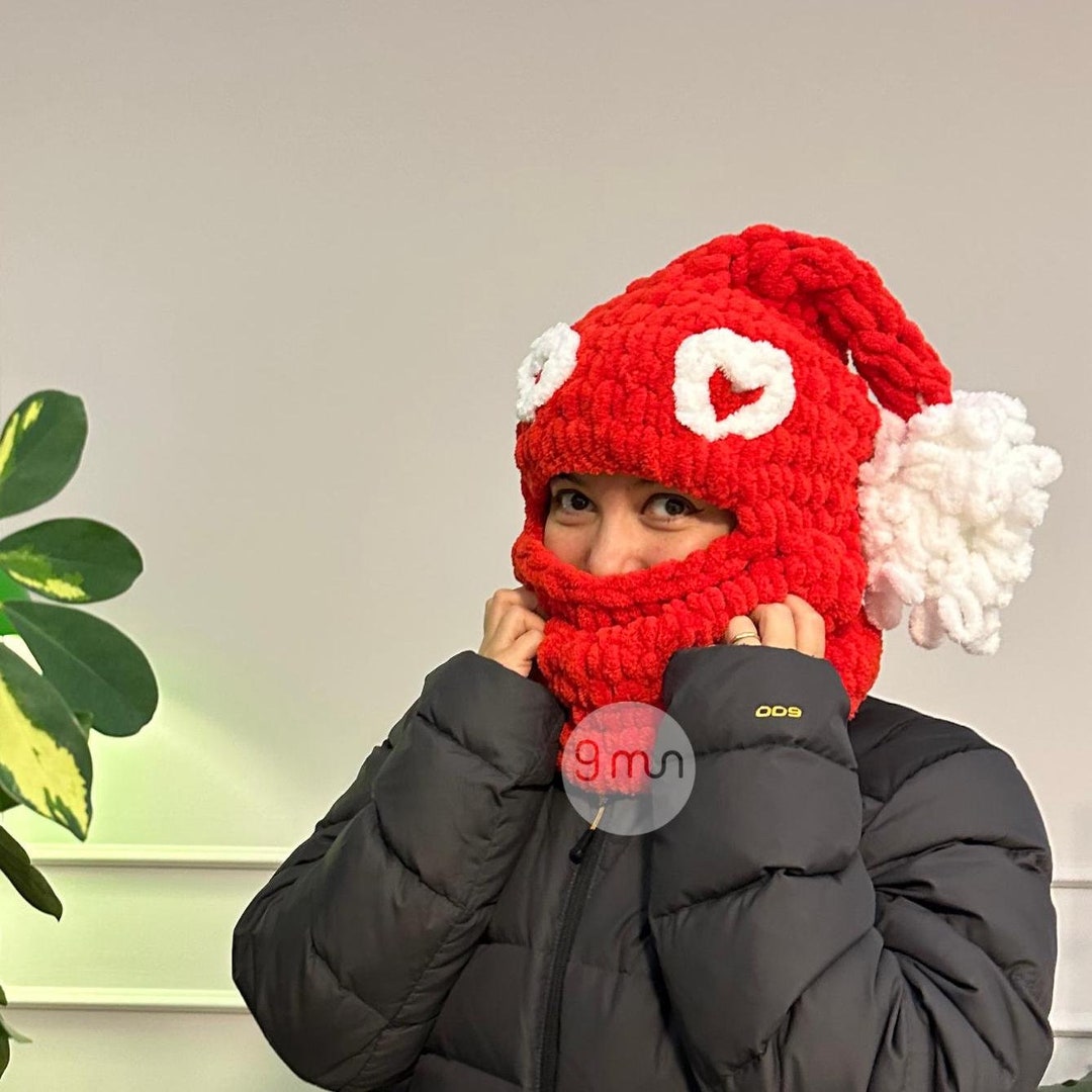 Balaclava Snow Mask Hood Chunky Handknitted Ski Helmet Cover Handmade ...