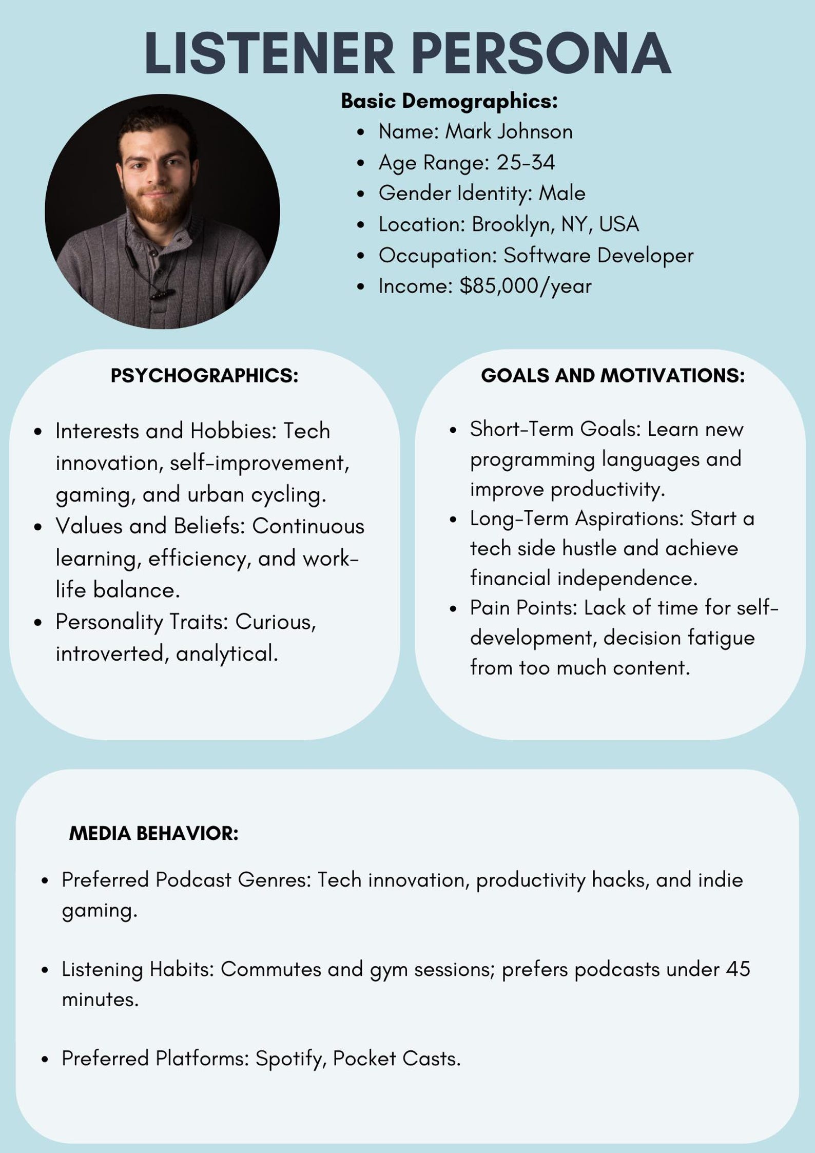 Customisable Persona Template | Buyer Persona Worksheet | Social Media ...